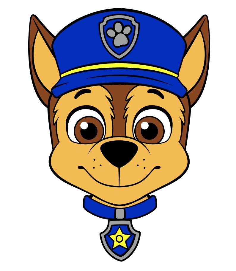 Svg Chase Head Paw Patrol Etsy