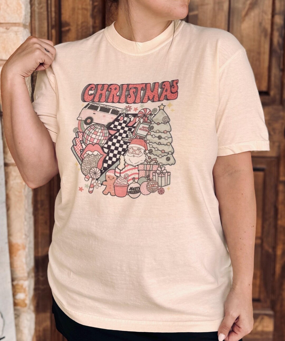 Vintage Christmas Tee - Etsy