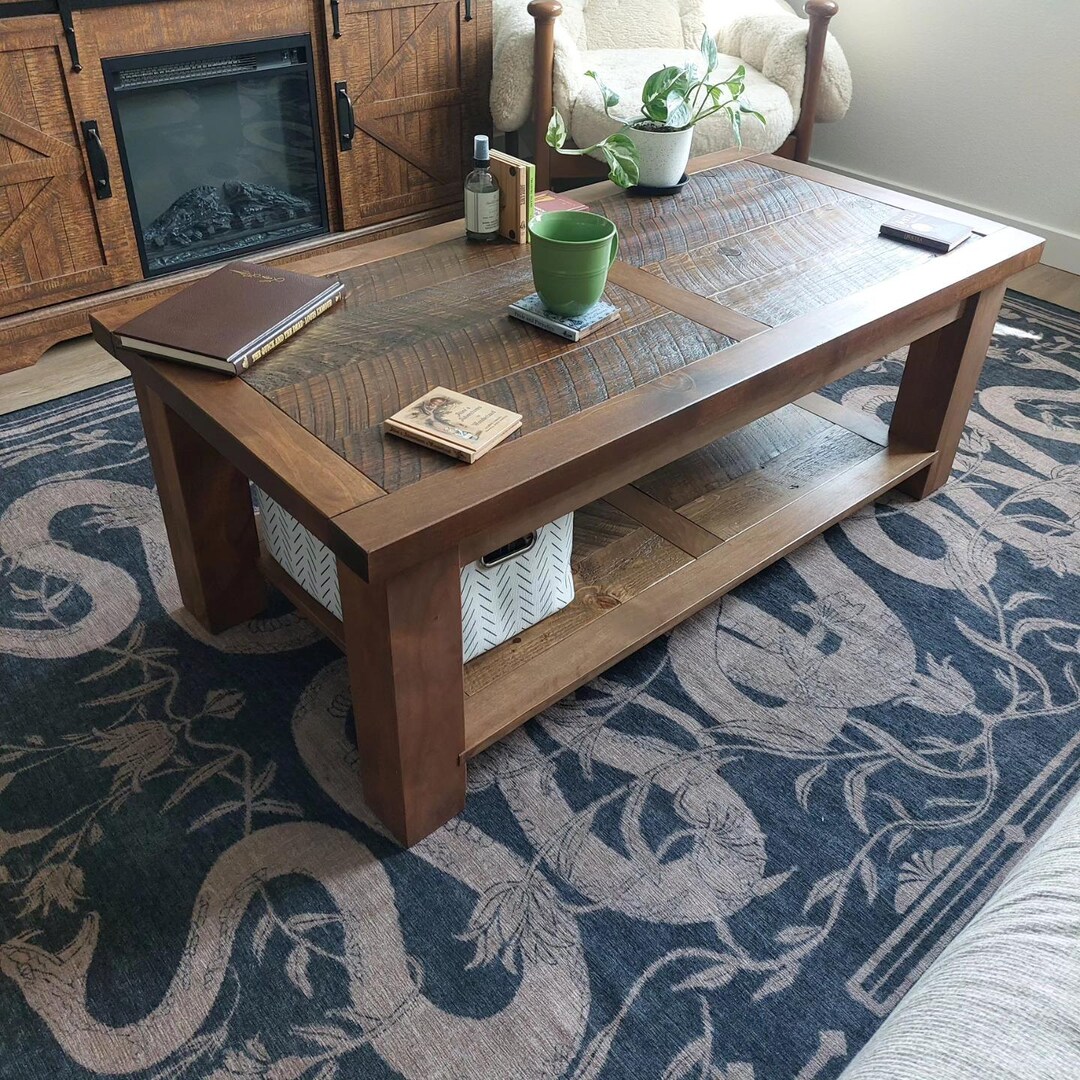 Alder Reclaimed Barnwood Coffee Table - Etsy