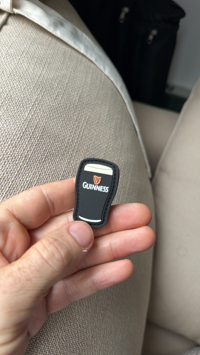 Guinness Pint Velcro Patch - Etsy