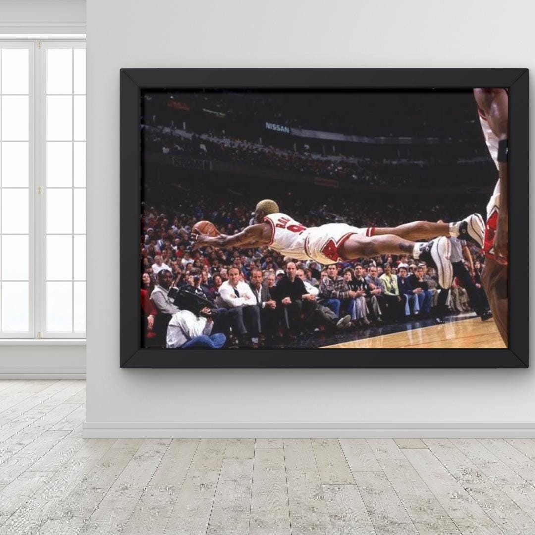 Dennis Rodman Printed Wall Art, Dennis Rodman Hanging, Dennis Rodman ...