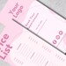 Pink Modern Price List, Price List Template, Pricing Sheet, Editable ...