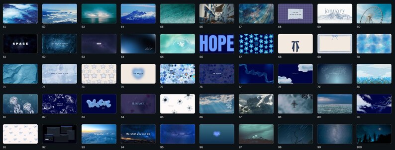 100 Blue Aesthetic Desktop Wallpapers | Minimalist Blue Computer ...
