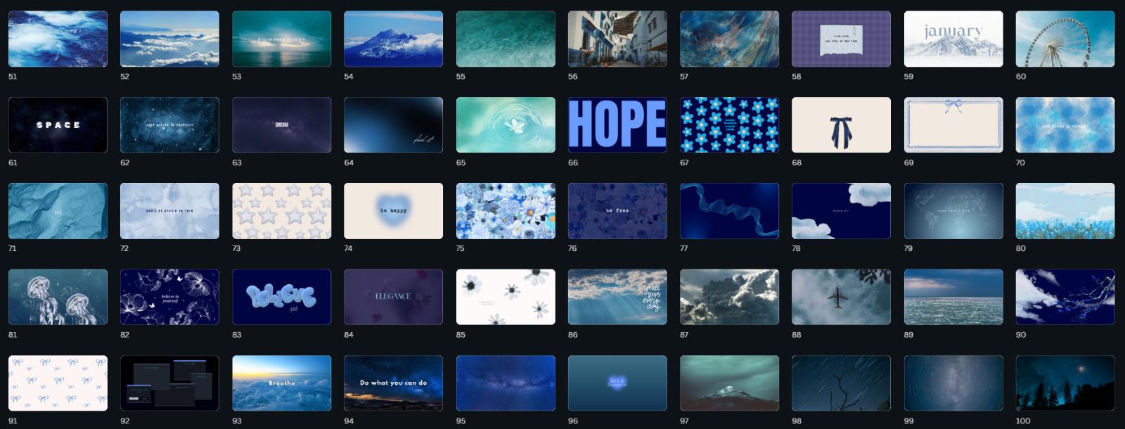 100 Blue Aesthetic Desktop Wallpapers | Minimalist Blue Computer ...