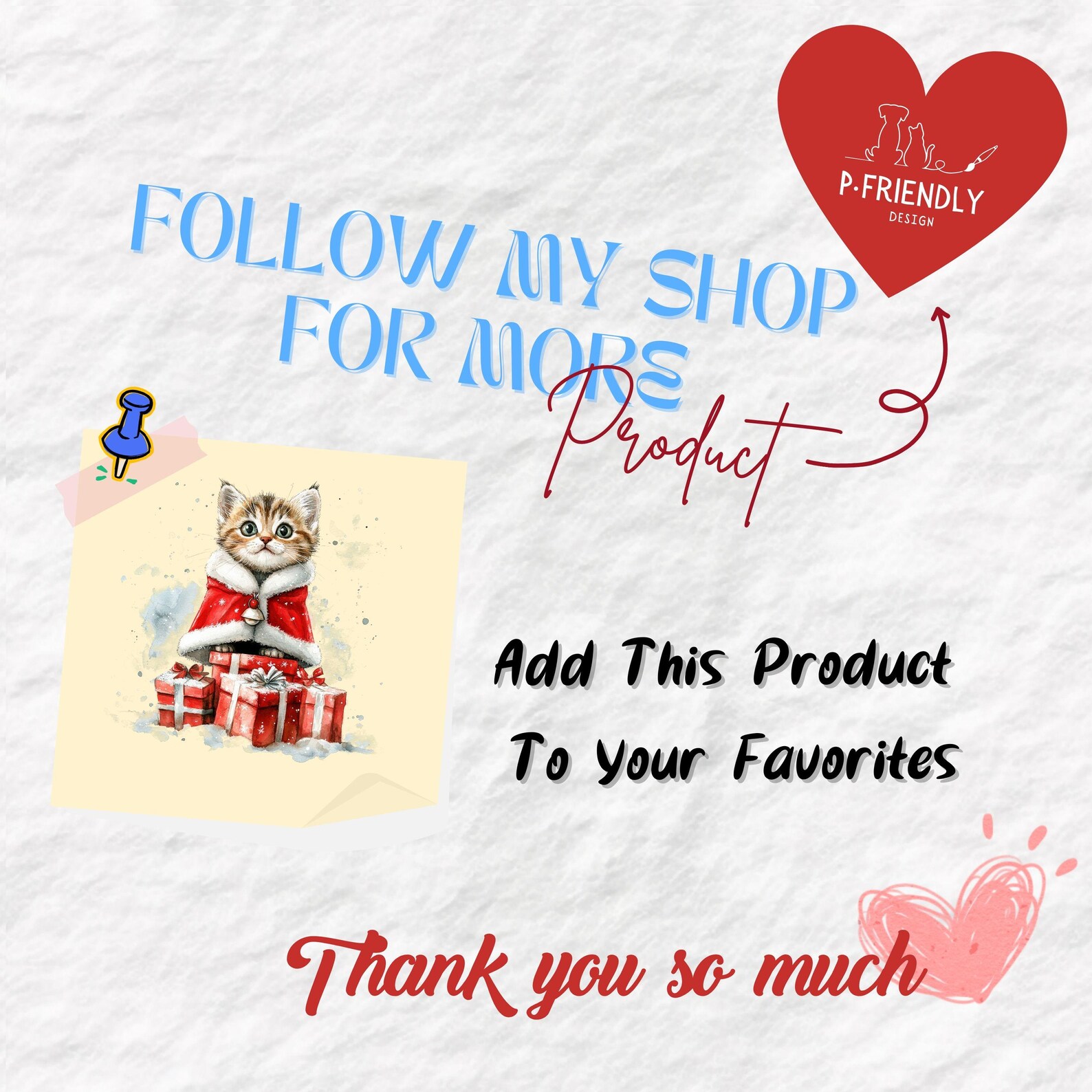 Watercolor Christmas Cats 24 PNG Holiday Clipart Kittens in Santa Hats ...