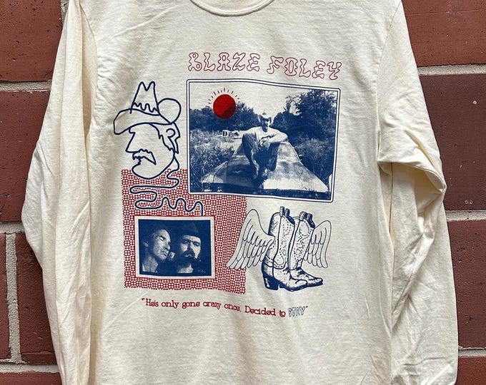Blaze Foley Fan Art LS Shirt - Etsy