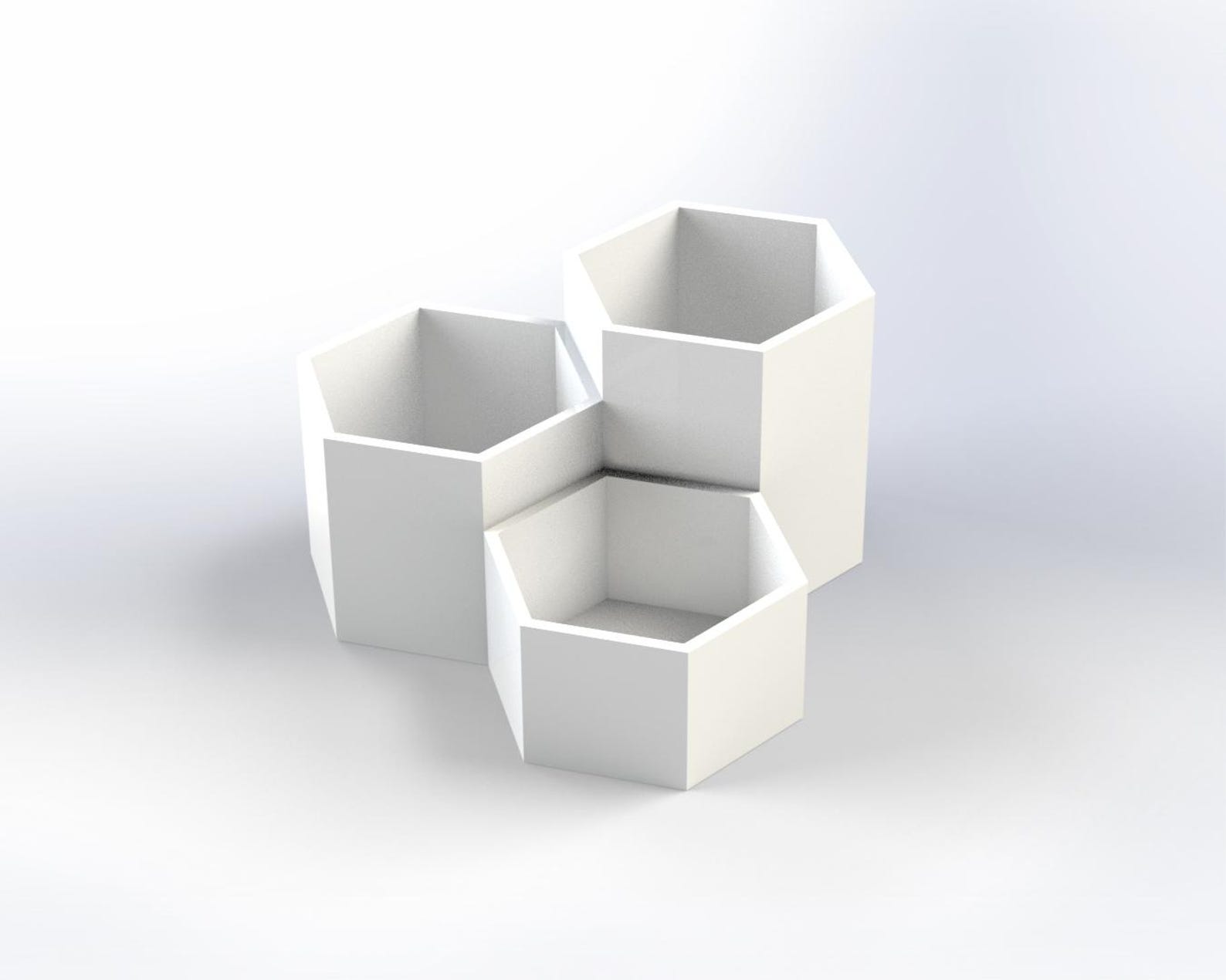 Plant Pot 3D Printer STL Files – Modern 3D Printable Planter Set With ...