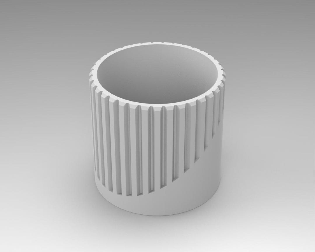 Modern Spiral Ribbed Plant Pot 3D Printable STL File - Etsy