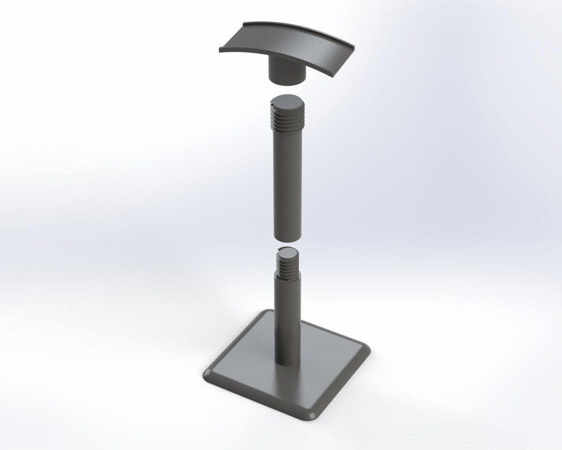 3D Printed Headphone Stand STL File: Custom Headphone Holder (digital ...