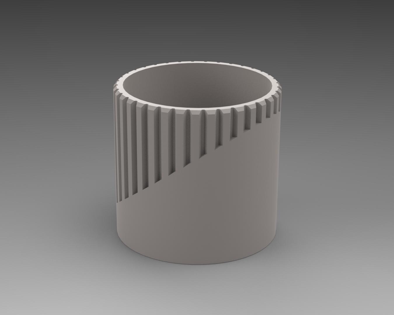 Modern Spiral Ribbed Plant Pot 3D Printable STL File - Etsy