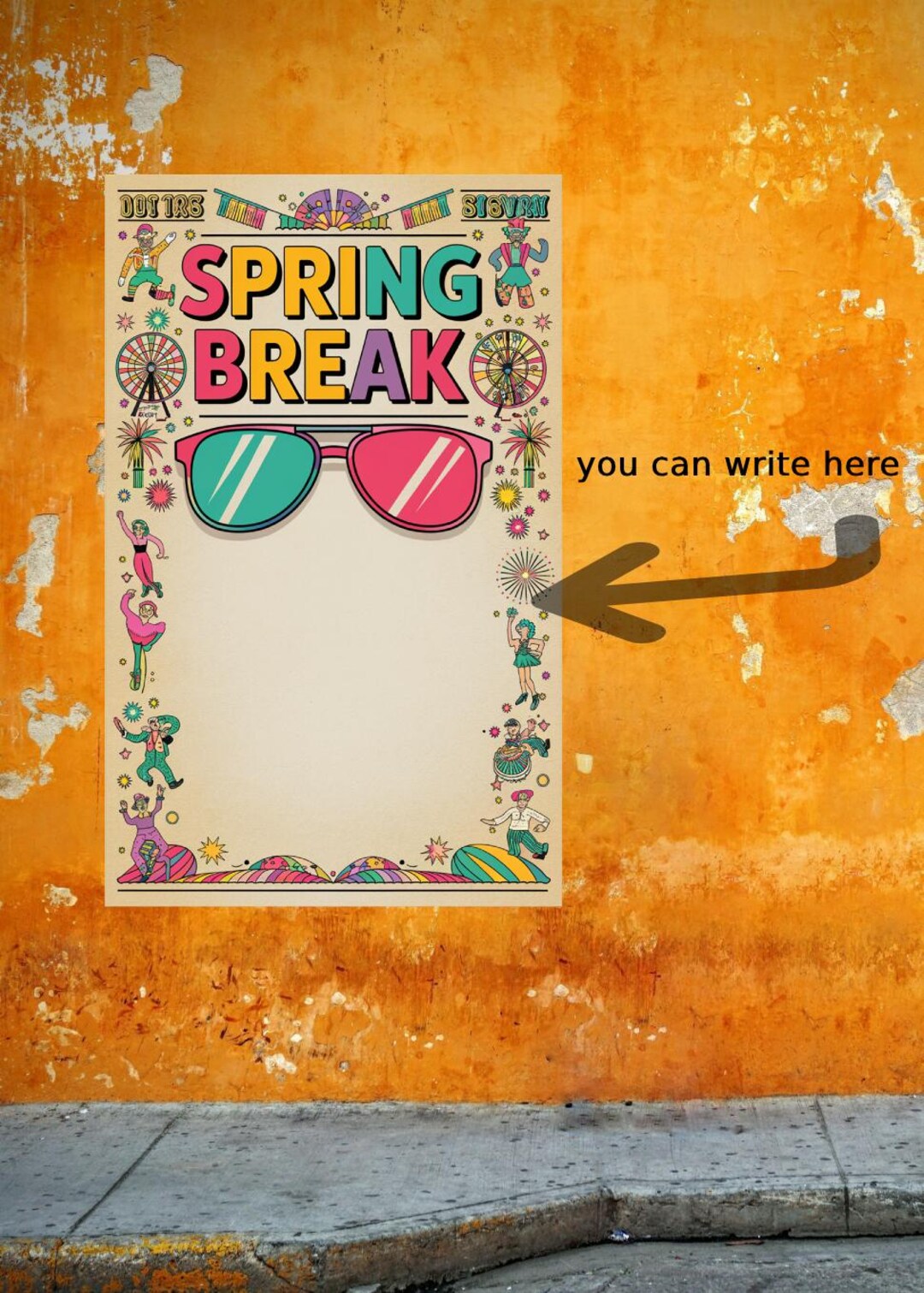 Spring Break Digital Posters Art Festival Experience. "8 Pdf" for ...