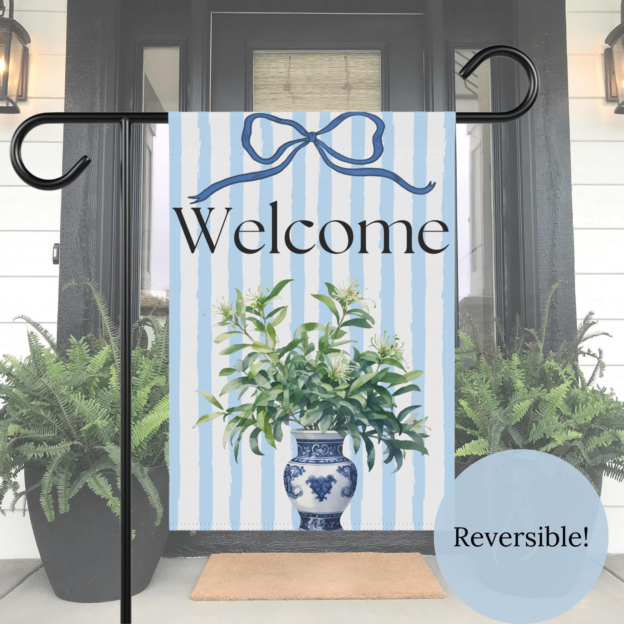 Chinoiserie Garden Banner, Spring Welcome Flag, Home Garden Decor ...