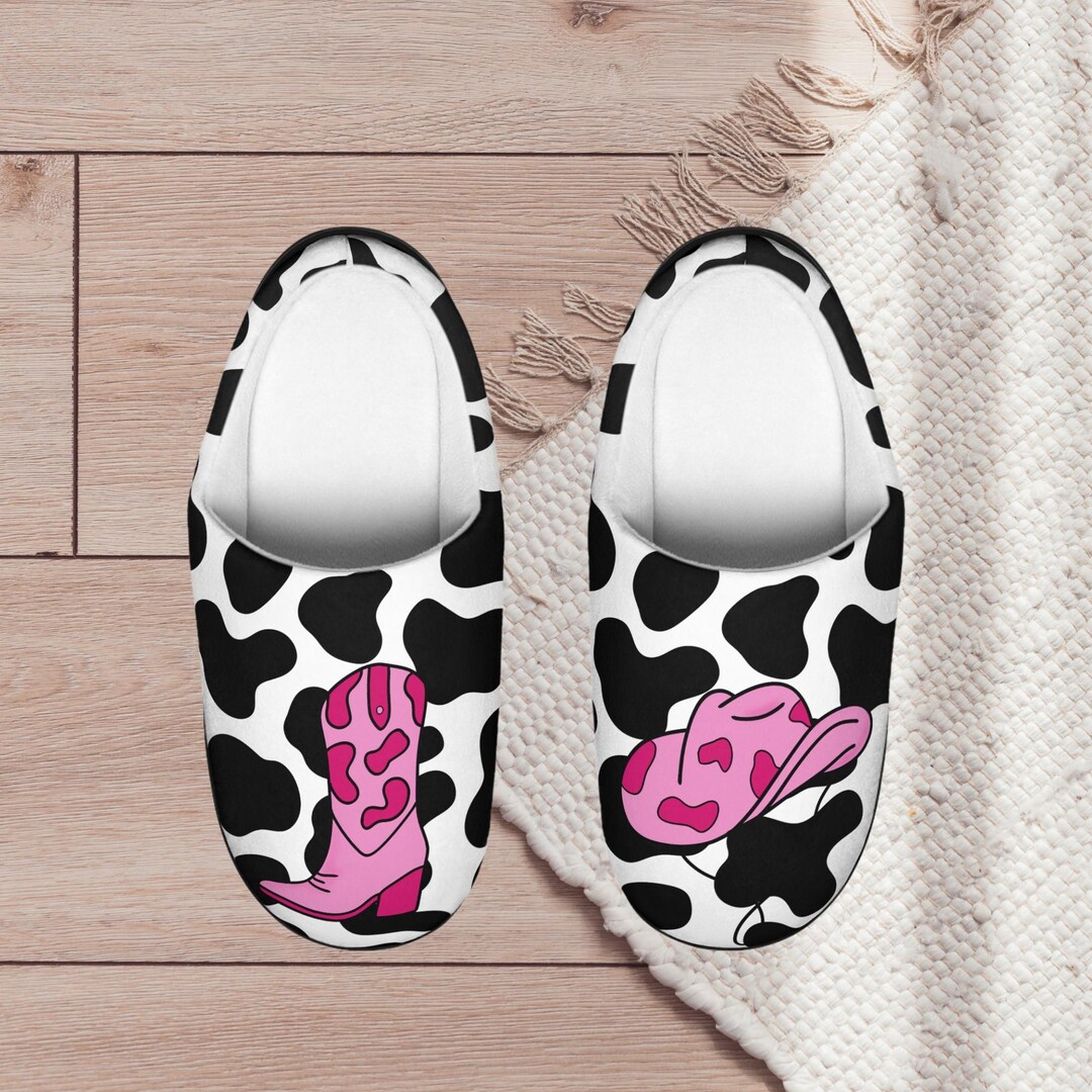 Women's Cowgirl Slippers, Pink Cowgirl Western, Western Style, Cow ...