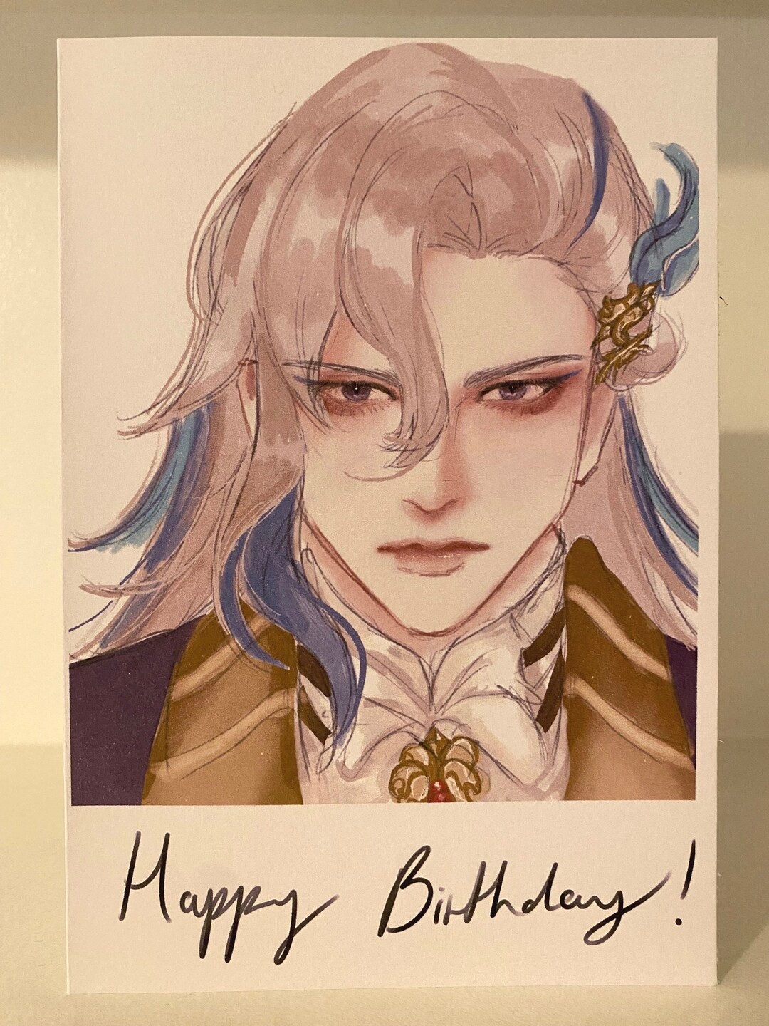 NEUVILLETTE BIRTHDAY CARD | Genshin Impact | Anime | Birthday Gift - Etsy