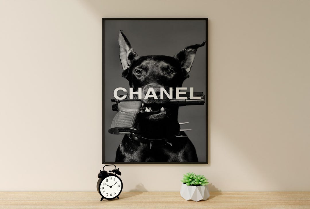 Chanel Poster, Fashion Magazine Poster, Vintage Poster, Retro Canvas ...