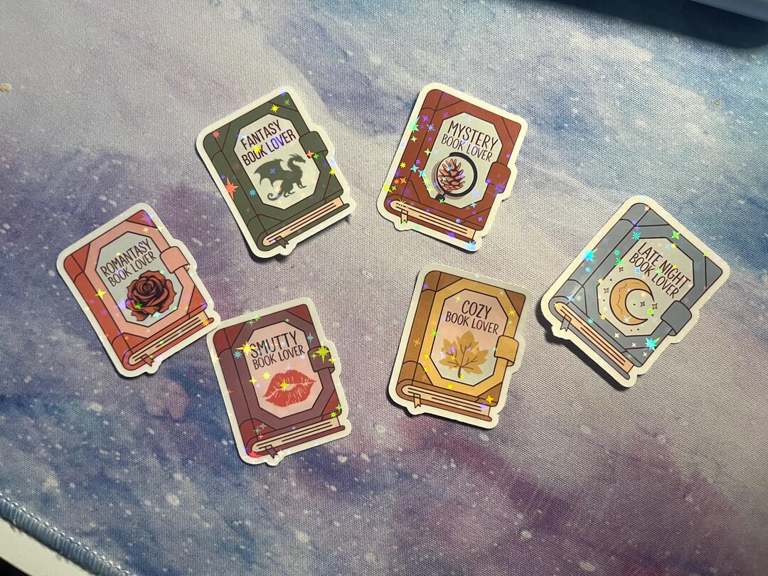 Buchliebhaber Themed Stickers - Komplettes Set oder Individuelle ...