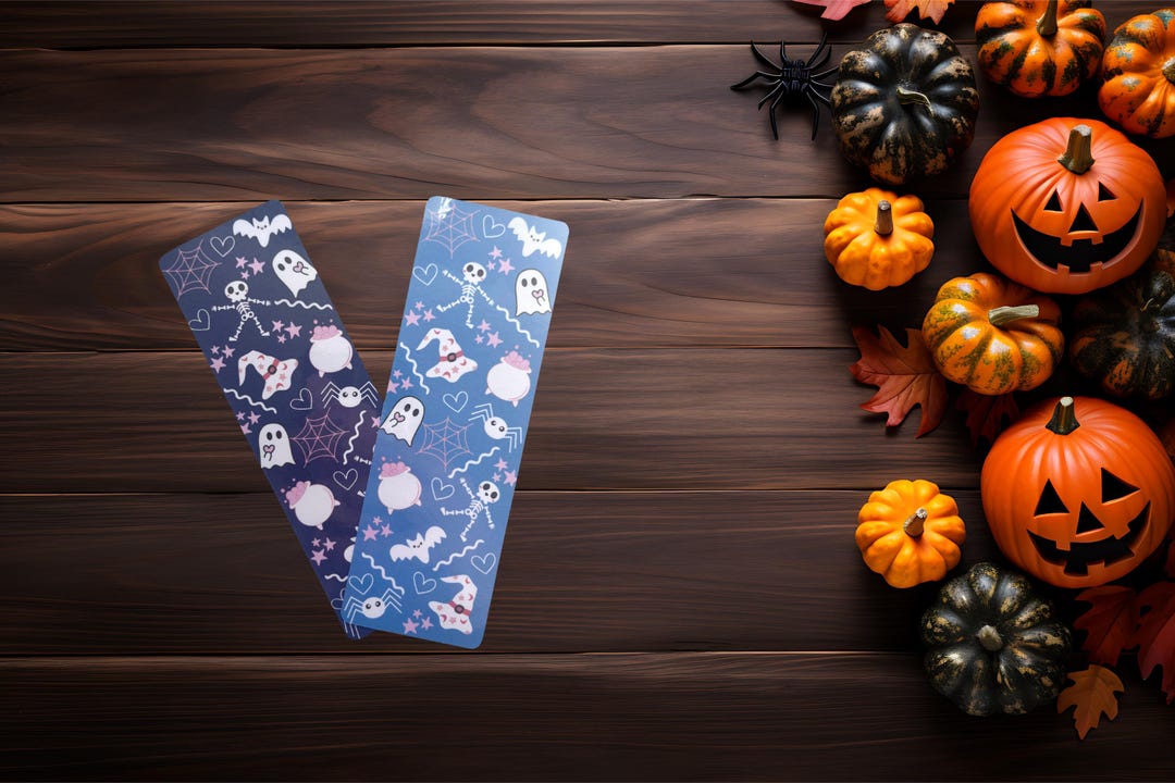 Spooky Halloween Themed Bookmarks - Etsy