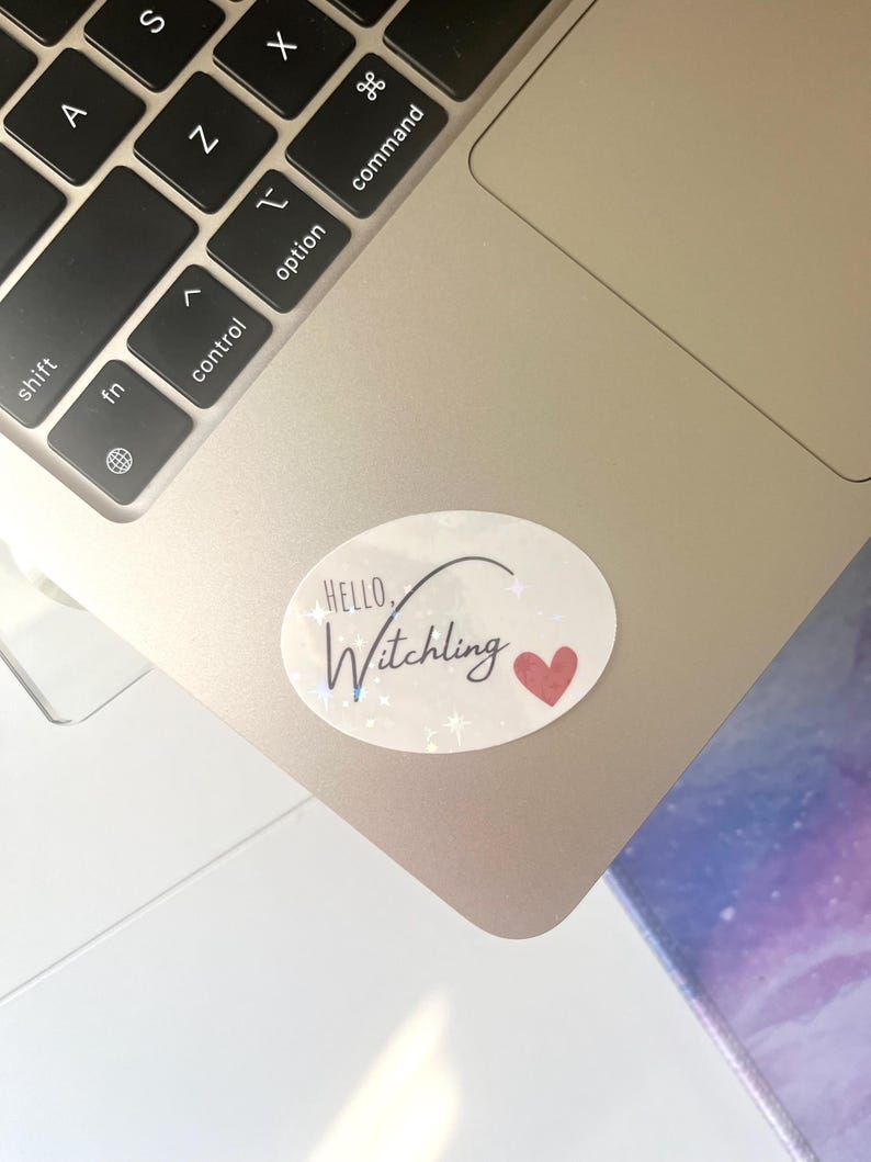 Holographic Sticker: "hello, Witchling" - Etsy