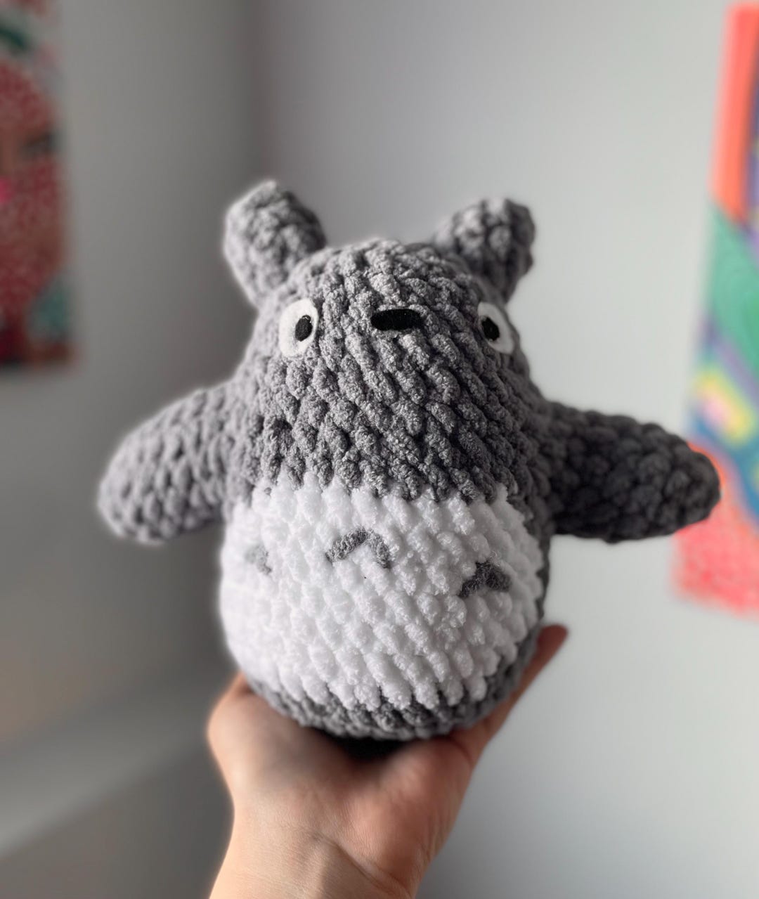 Totoro Crochet Plushie - Etsy