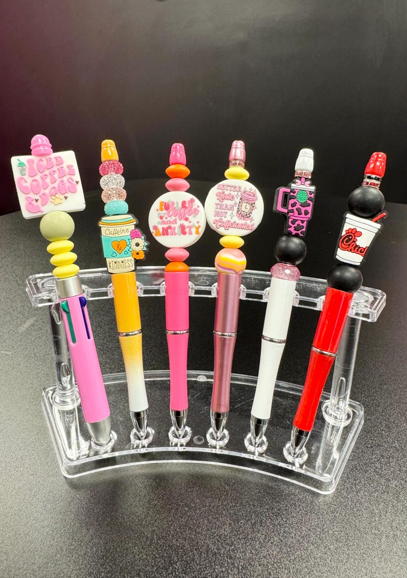 Drinkers - Iced Coffee Lovers Refillable Beaded Ink Pens - Etsy