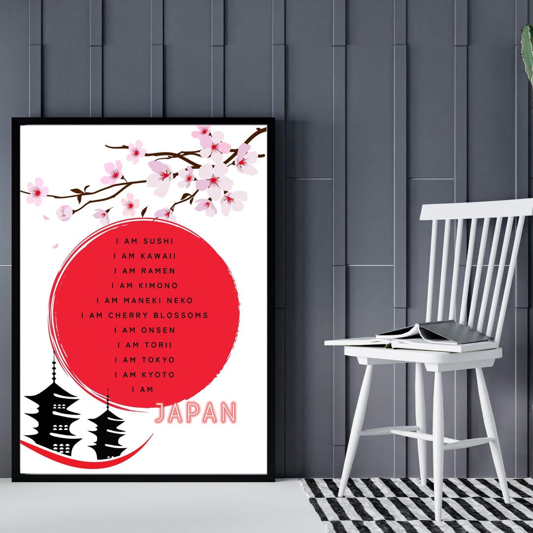Japan Poster Digital Download – 5 Sizes Including Printing Instructions ...