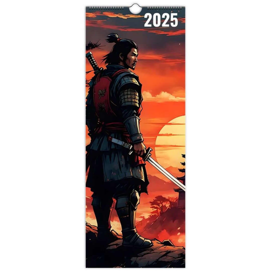 Samurai Calendar 2025 Strength, Honor and Japanese Tradition - Etsy