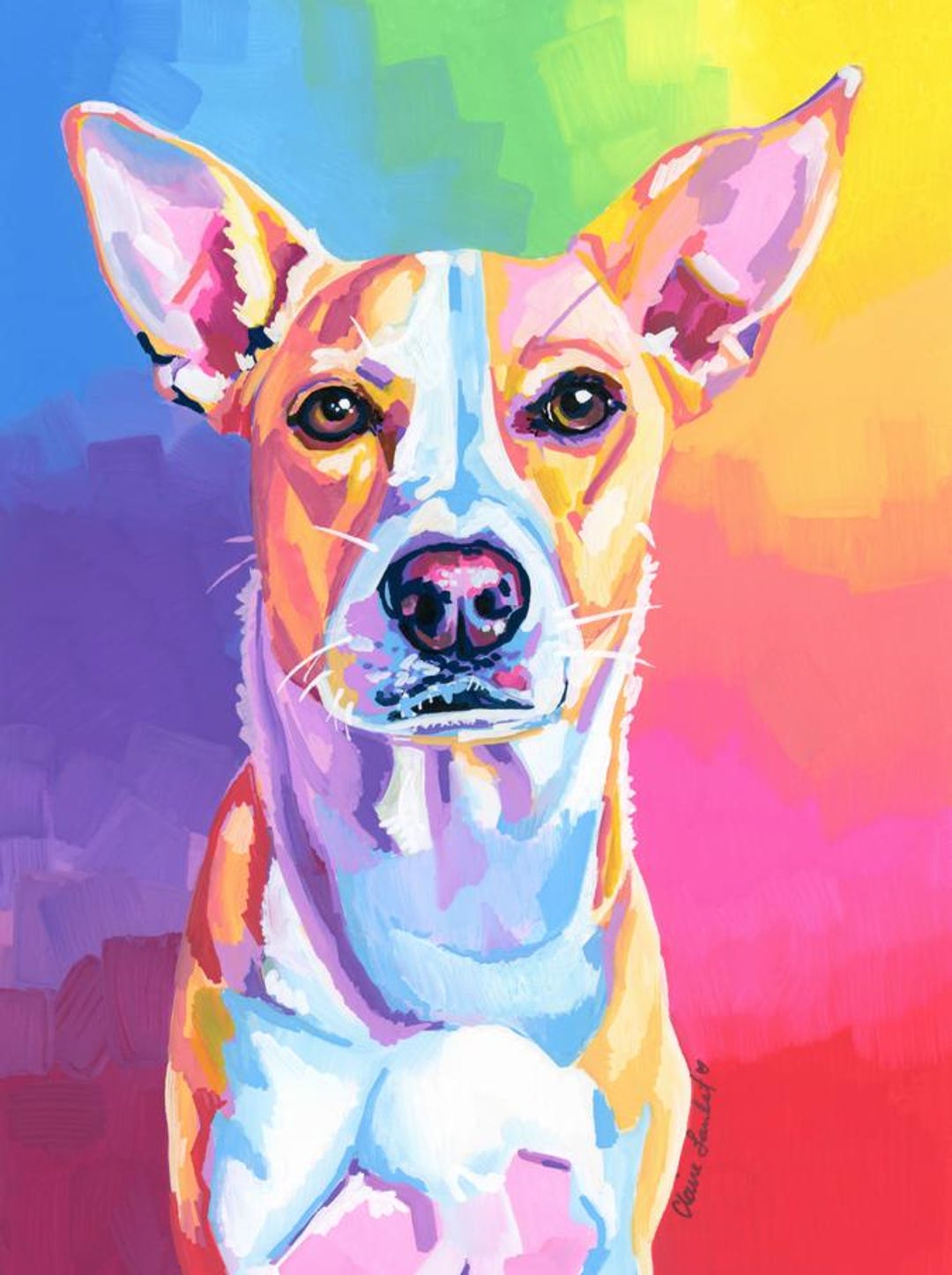 Basenji Dog Art Print - Etsy