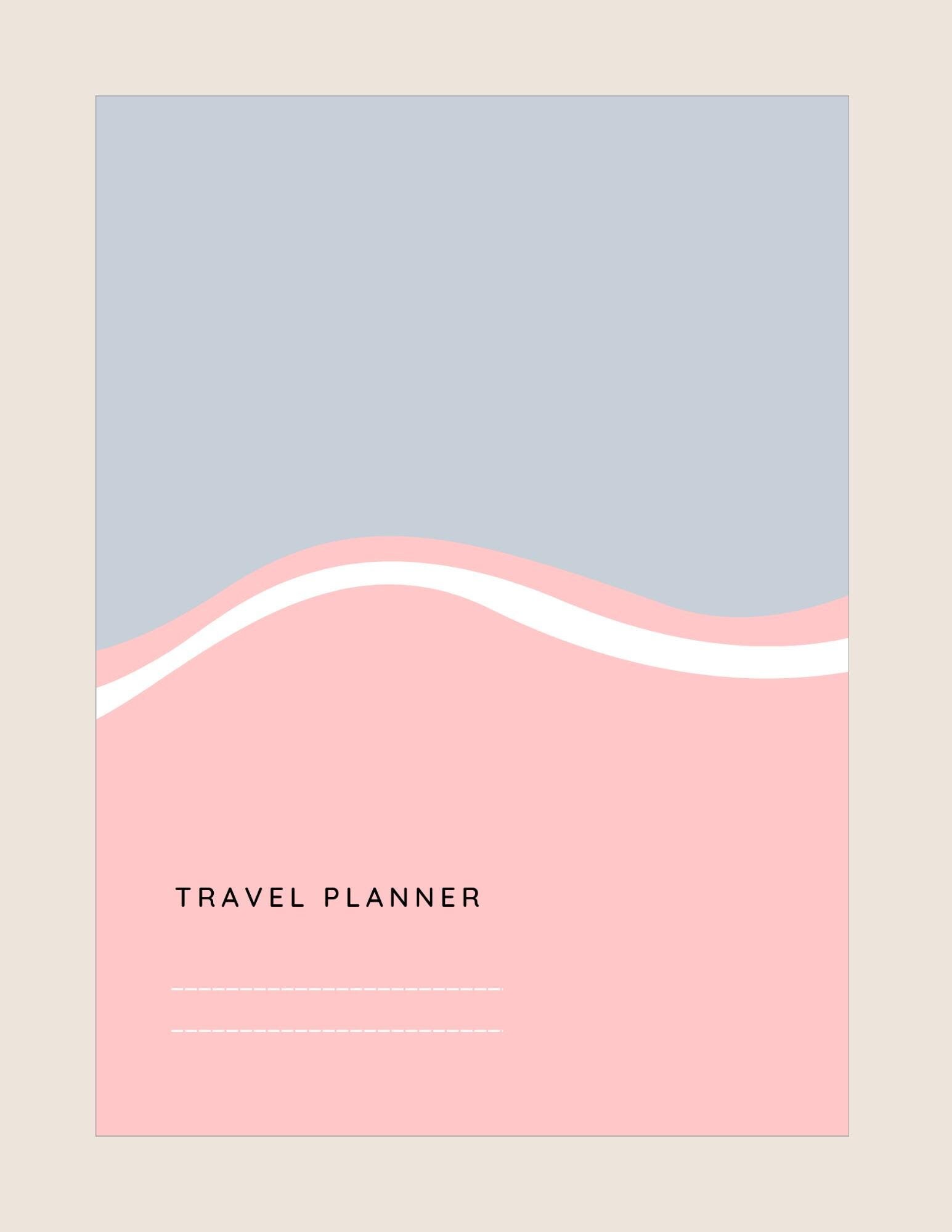 Travel Planner, Trip Itinerary, PDF Printable Instant Download - Etsy