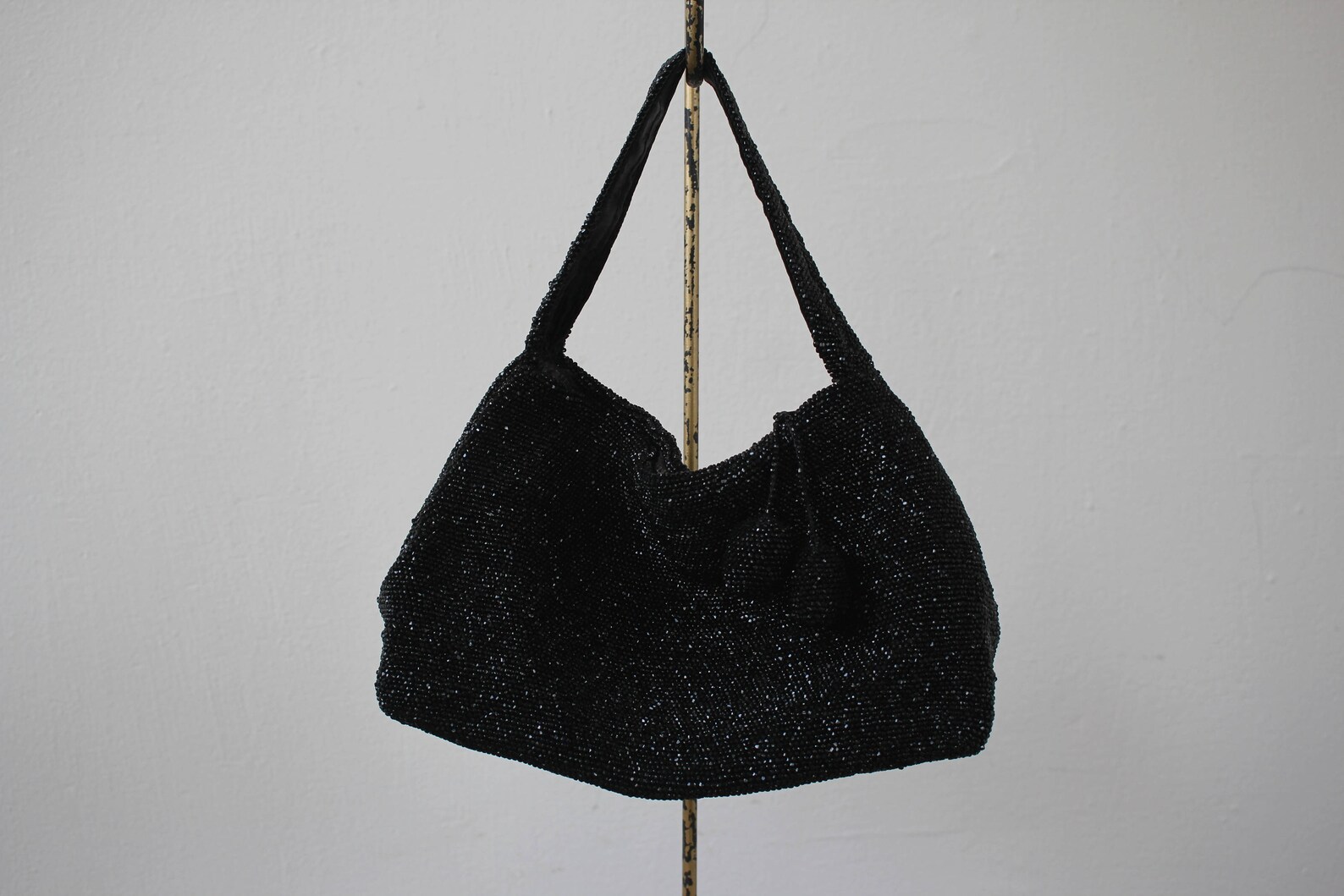 1940s Vintage Beaded Handbag / 40s Jet Black Evening Bag / 40s - Etsy