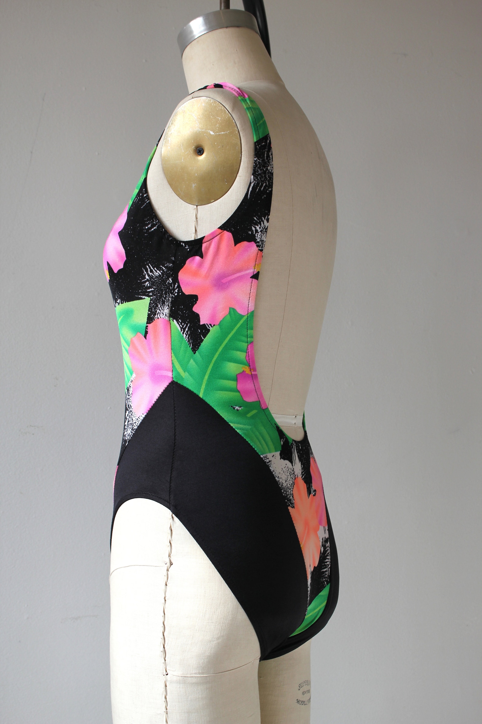 Vintage 1980s swimsuit / 80s one piece bathing suit / 80s | Etsy