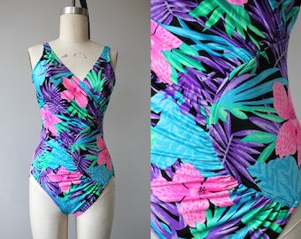 Neon Swimsuit 80s Vintage - Etsy