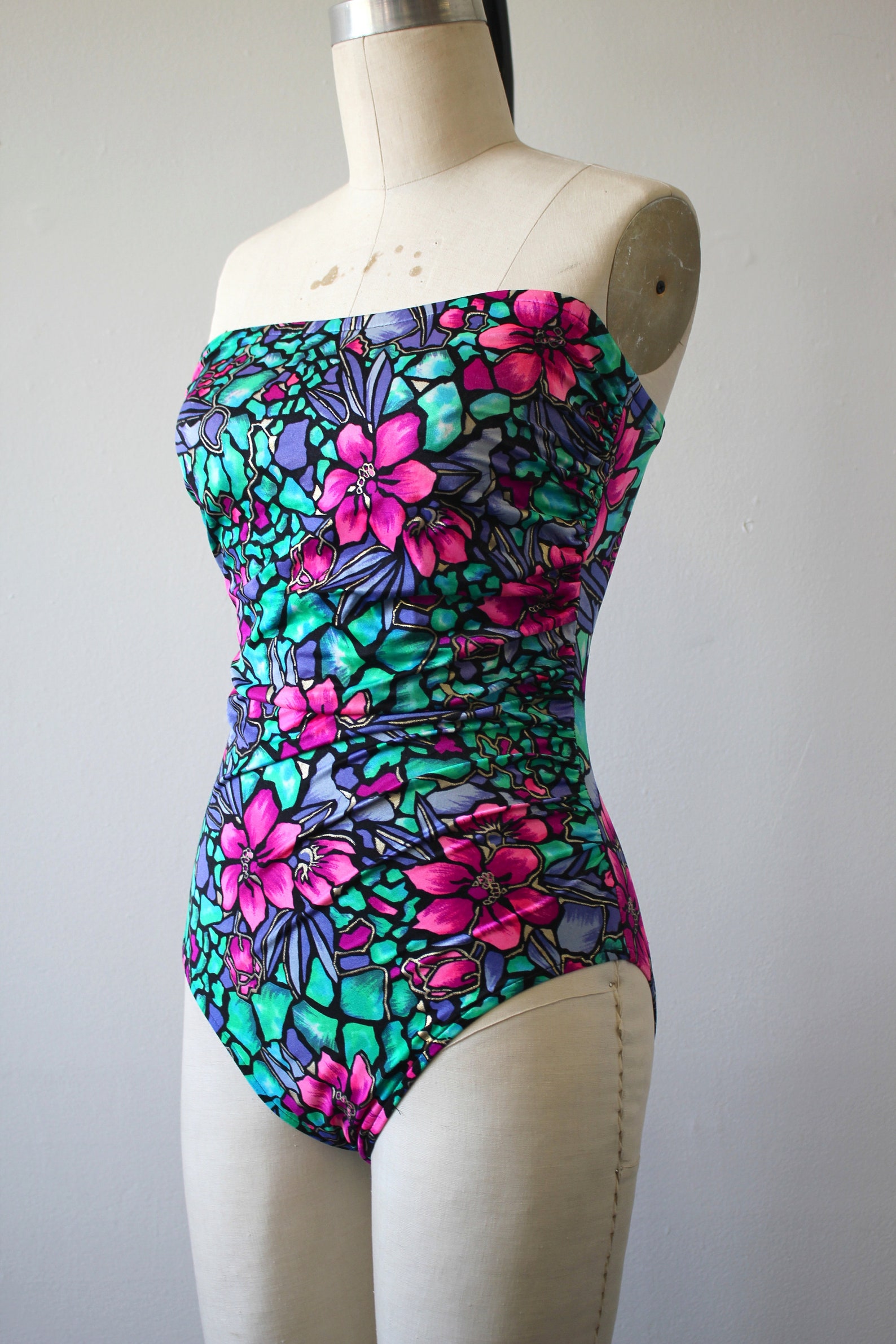 Vintage 1980s bathing suit / 80s Jantzen swimsuit / 80s one | Etsy