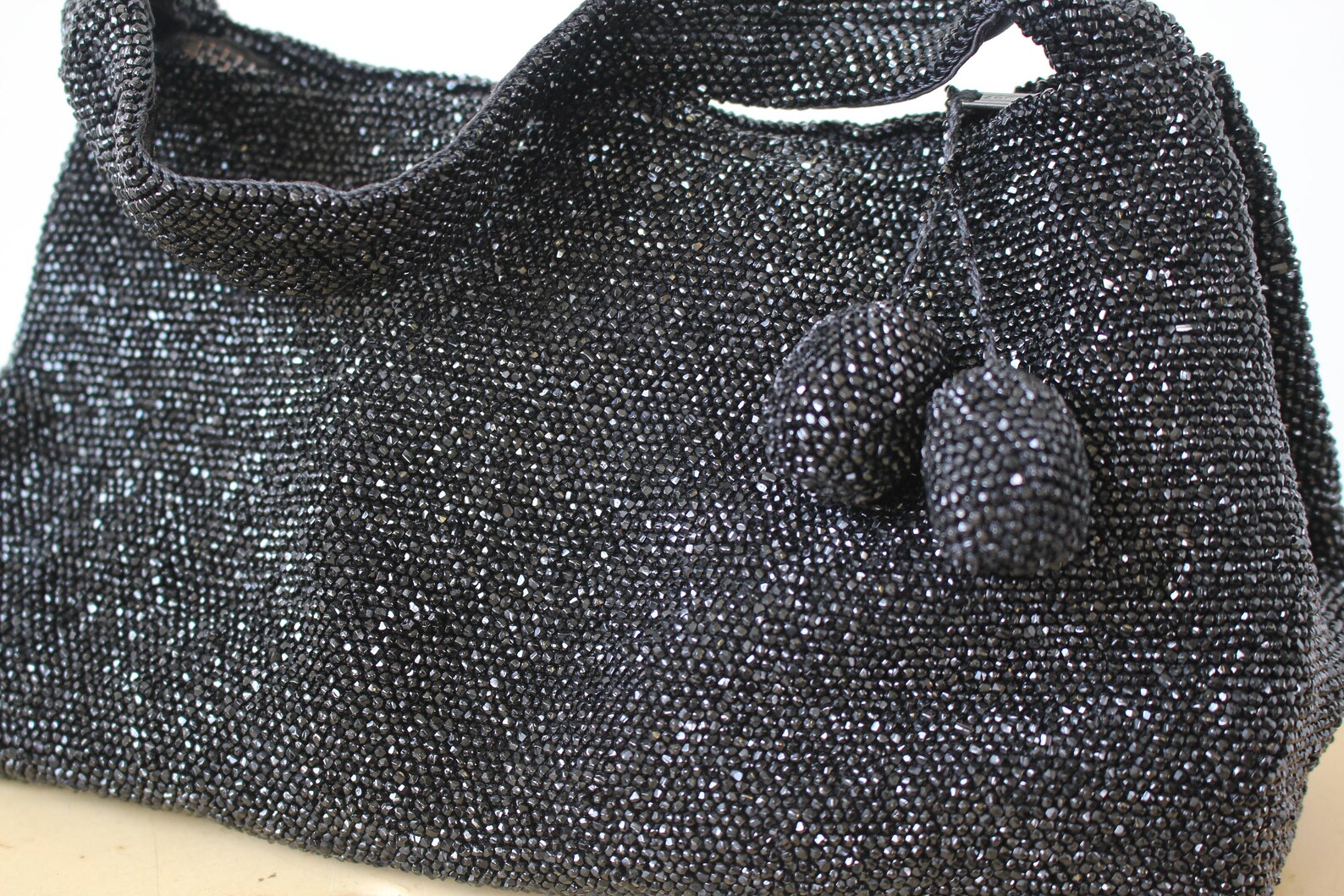 1940s Vintage Beaded Handbag / 40s Jet Black Evening Bag / 40s - Etsy