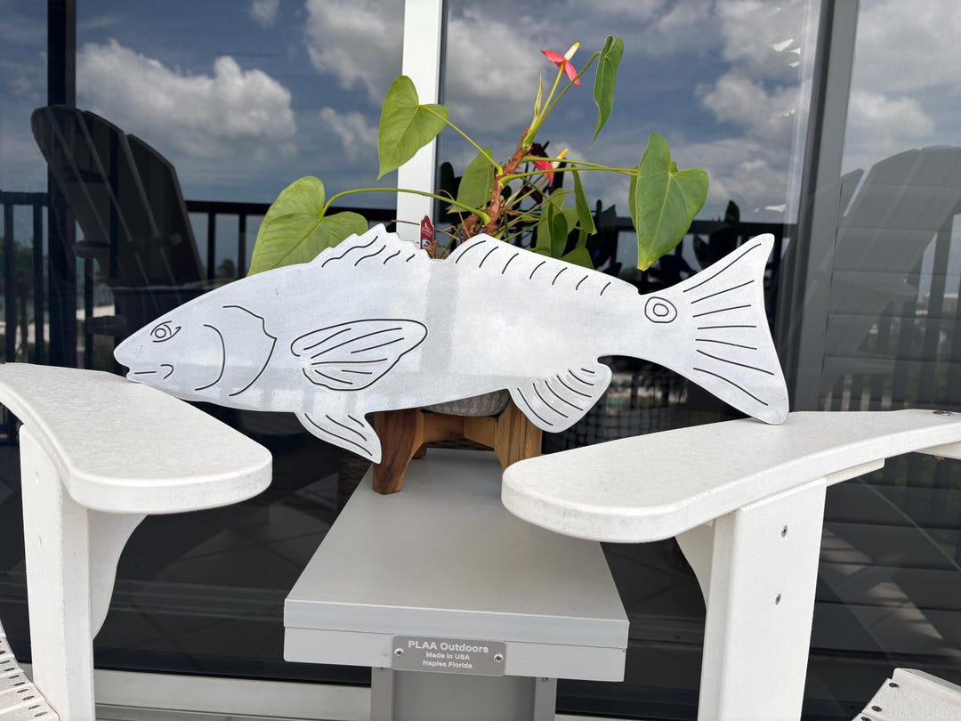 Aluminum Redfish Wall Art - 24" CNC Cut - Handmade Coastal Decor - Etsy