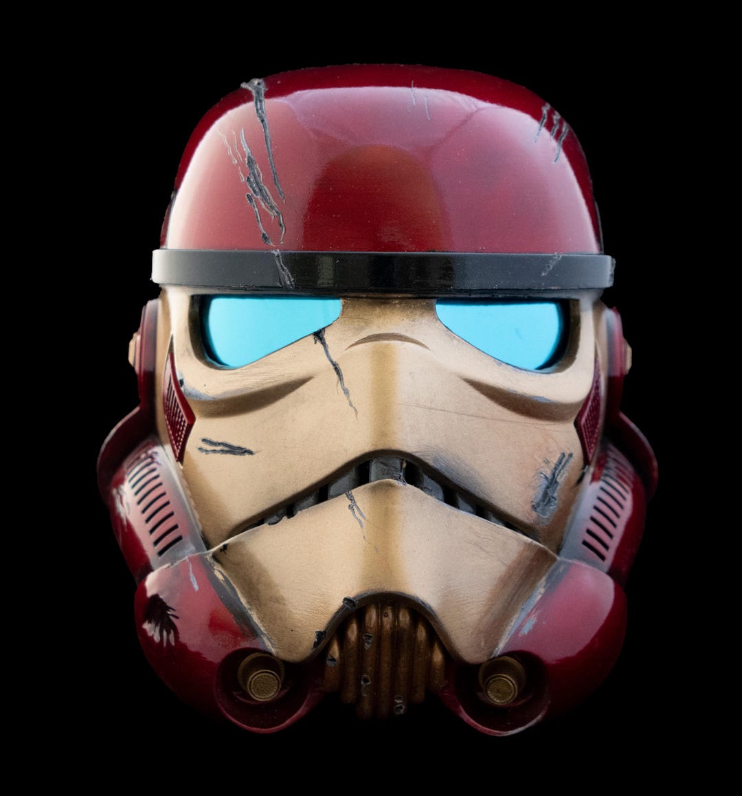 Iron Trooper Helmet – Battle-damaged Iron Man / Stormtrooper Cosplay ...
