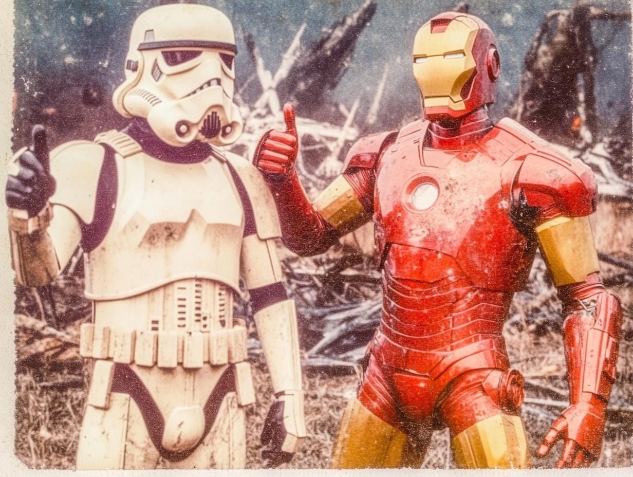 Iron Trooper Helmet – Battle-damaged Iron Man / Stormtrooper Cosplay ...
