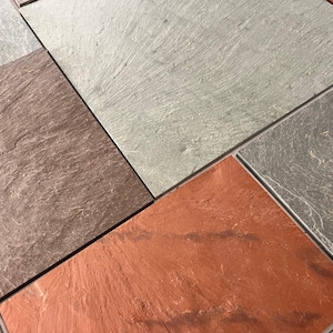 MCM Slate Floor Tiles - Multi-color - US Sourced - 10sf per Box - Etsy