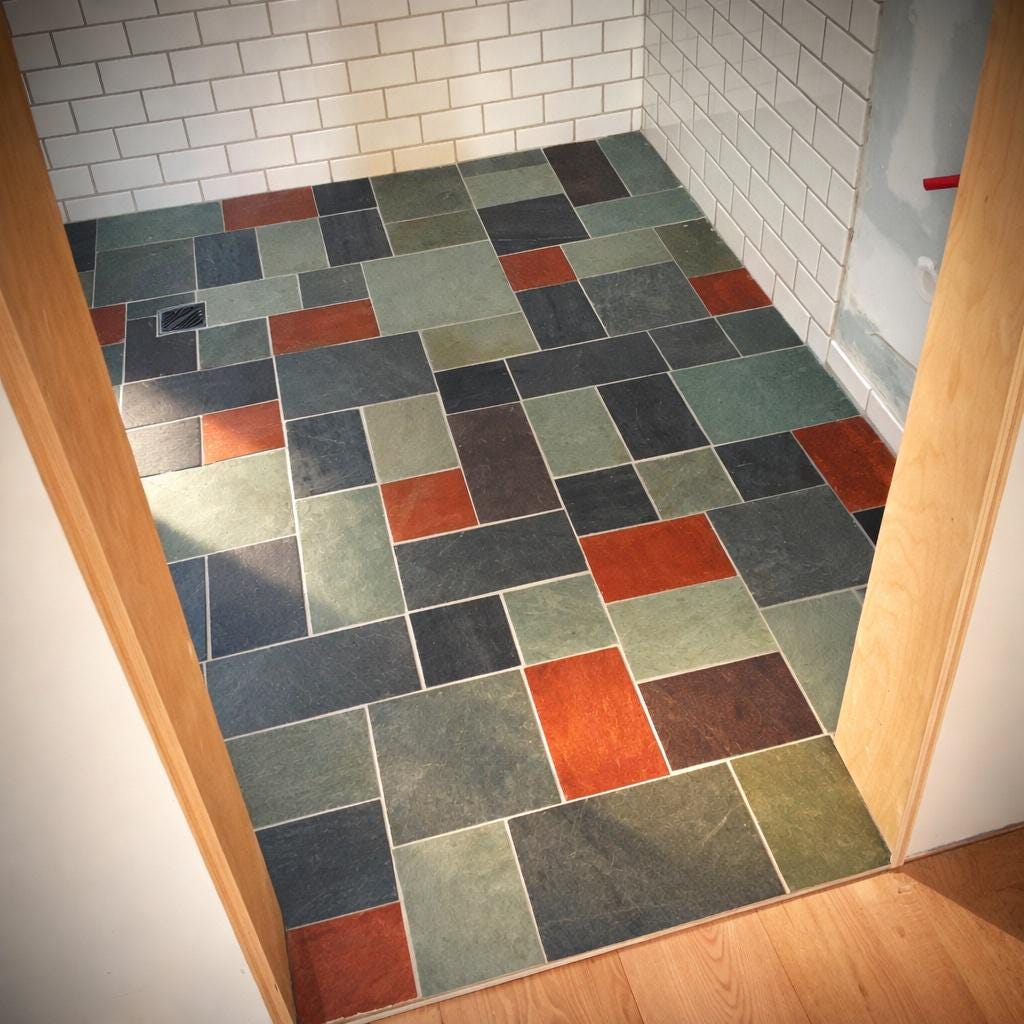 MCM Slate Floor Tiles - Multi-color - Multi-size (10sf per Box) - Etsy