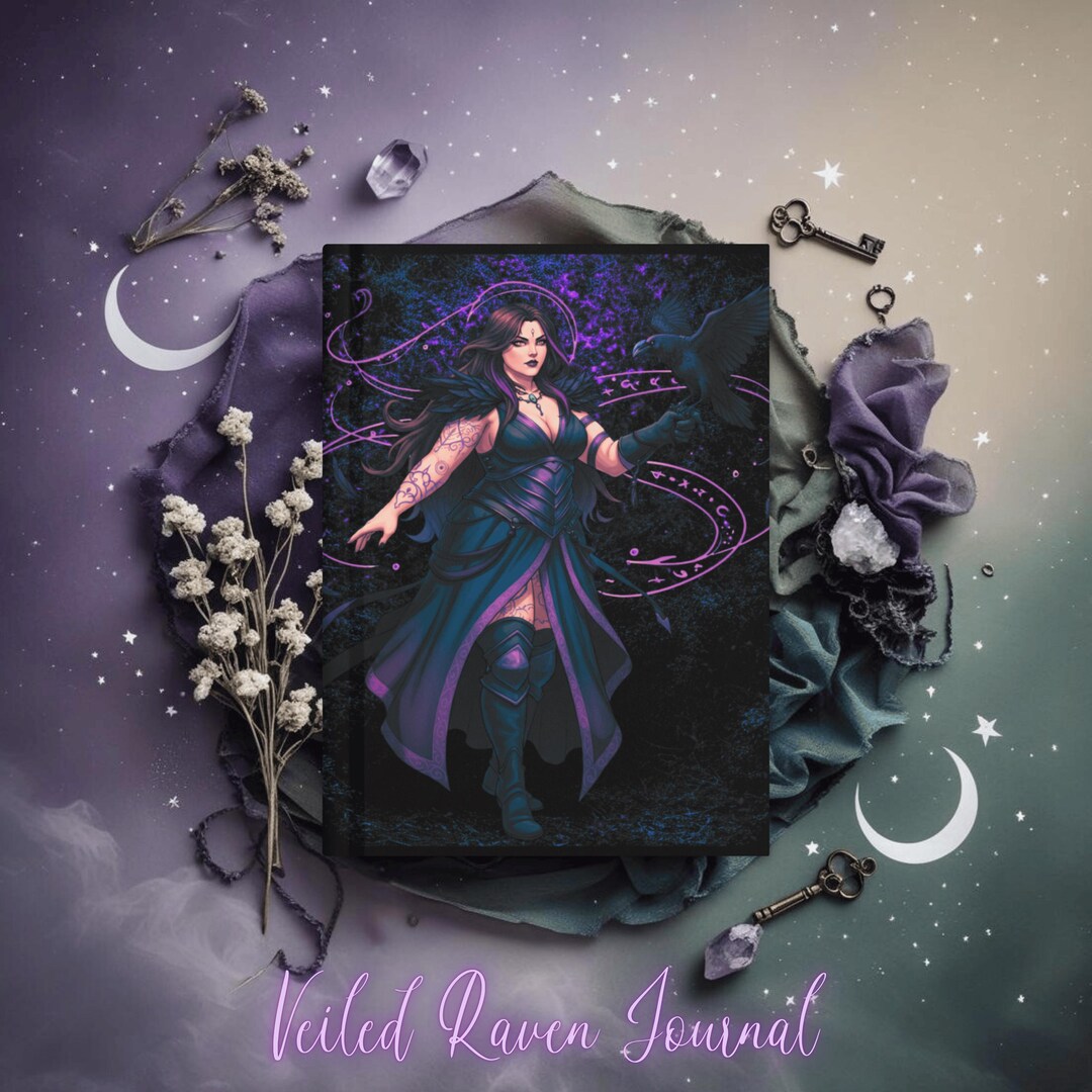 The Veiled Raven Journal – Plus Size Dark Feminine Warrior With Raven ...