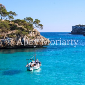 Mediterranean Mallorca Cove Print | Spanish Coast Photography | Blue ...