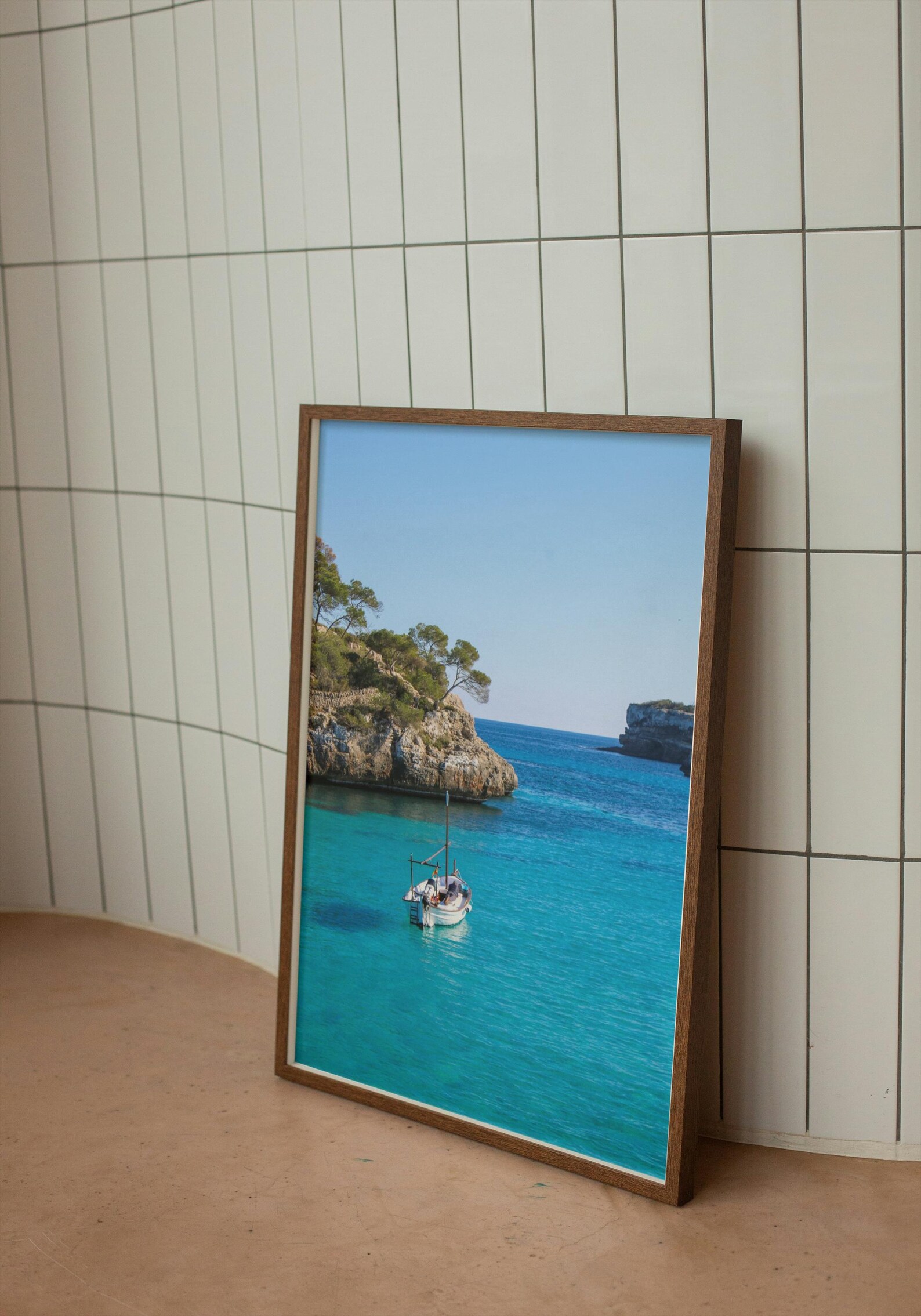 Mediterranean Mallorca Cove Print | Spanish Coast Photography | Blue ...