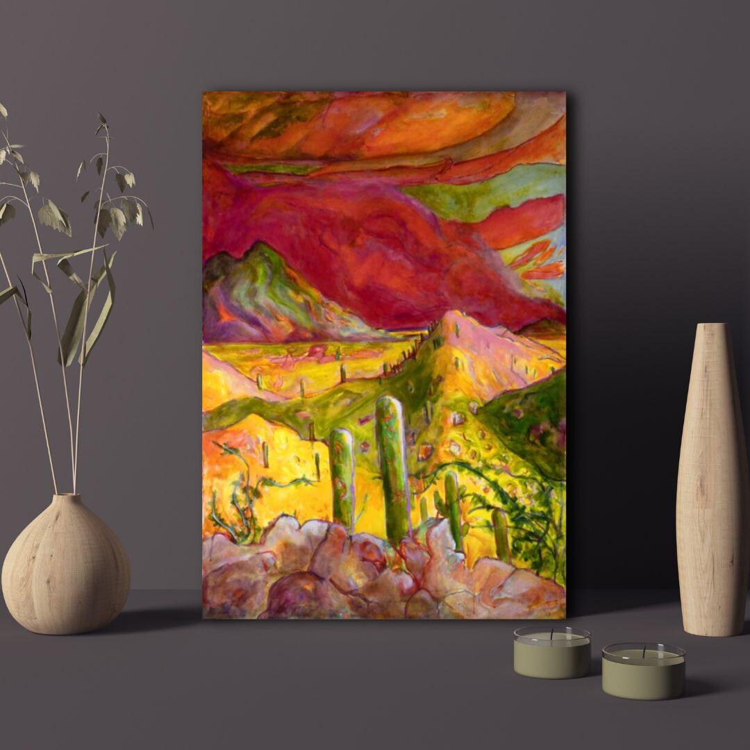 Arizona Red Cloud | Colork8 Artist Giclée Print | Original Art Print - Etsy