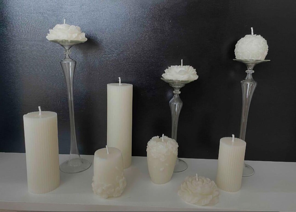 Candle Set of 8 - Etsy