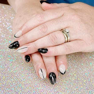 Hand Drawn Custom Press Ons - Etsy