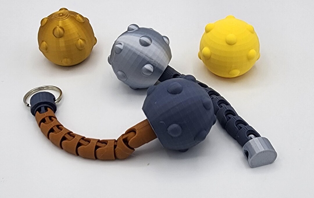 Customized Medieval Mace Keychain - Etsy