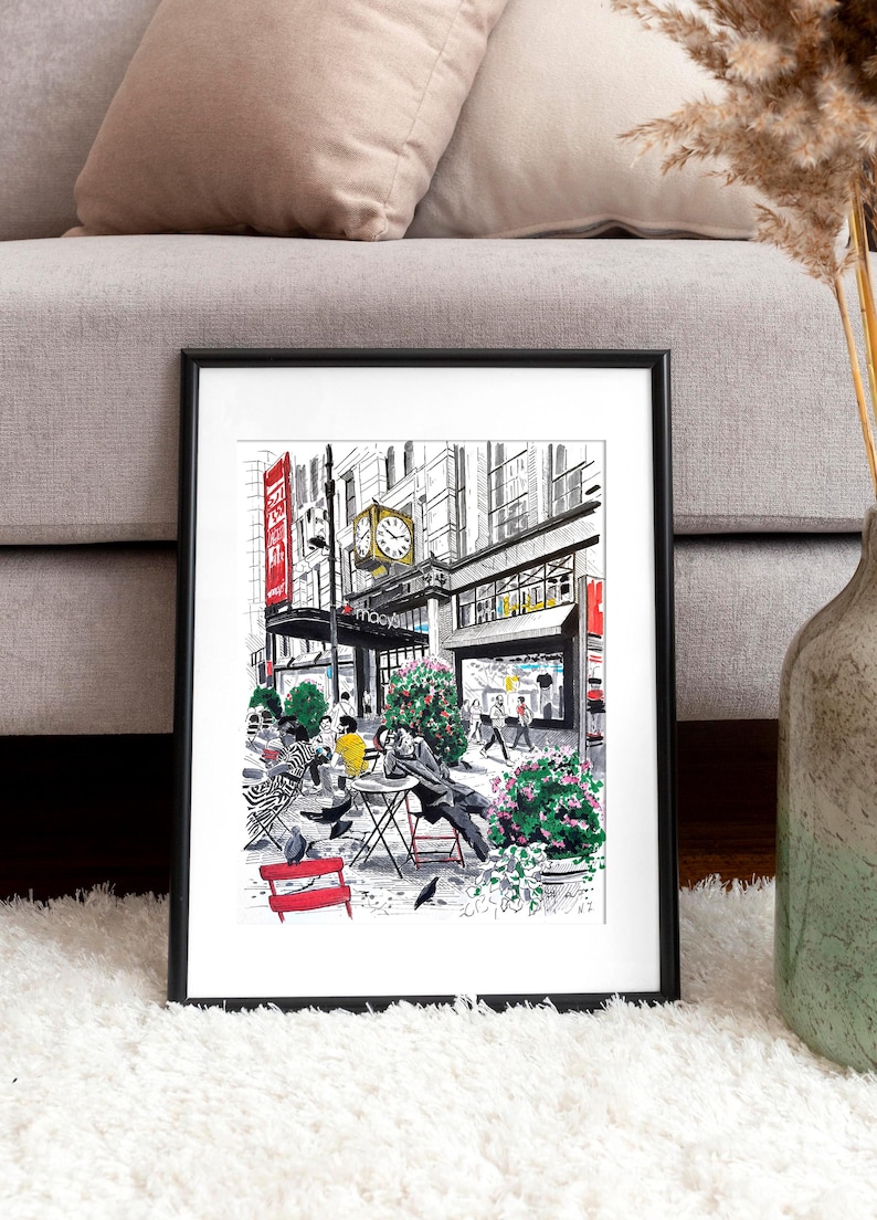 New York City Drawing, Macy's Store, New York Vibe, NYC Aesthetic ...