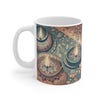 Chai Coffee Mug 11oz With Diwali Diya Design, Fall Boho Decor Gift - Etsy