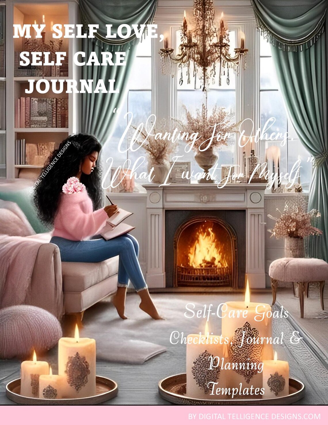 Black Girl Digital SELF CARE Self LOVE Journal and Planner 2 by Digital ...