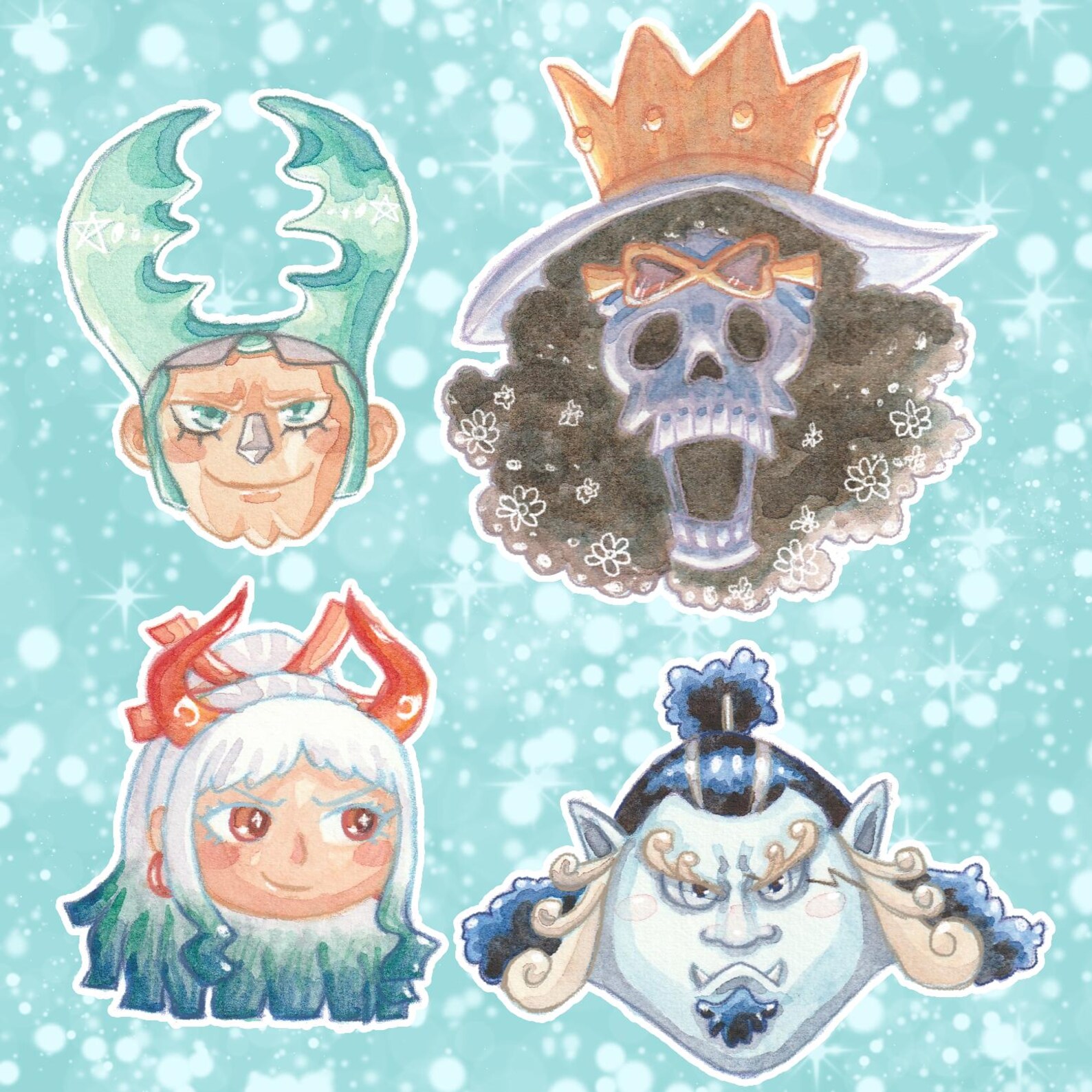One Piece Strawhats Crew Stickers - Etsy