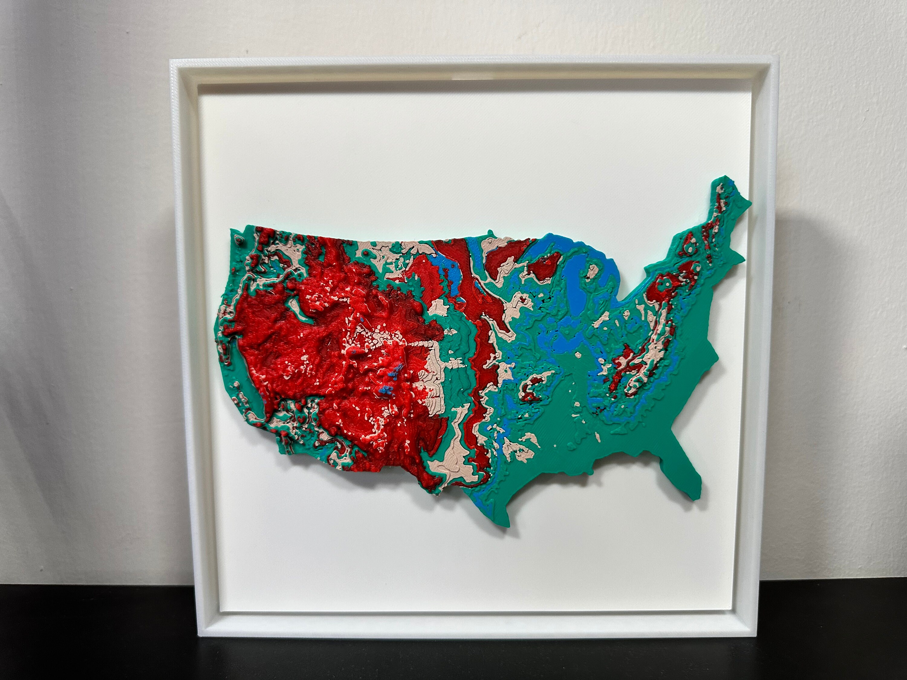 United States Topographic Map USA, 3D Map - Etsy